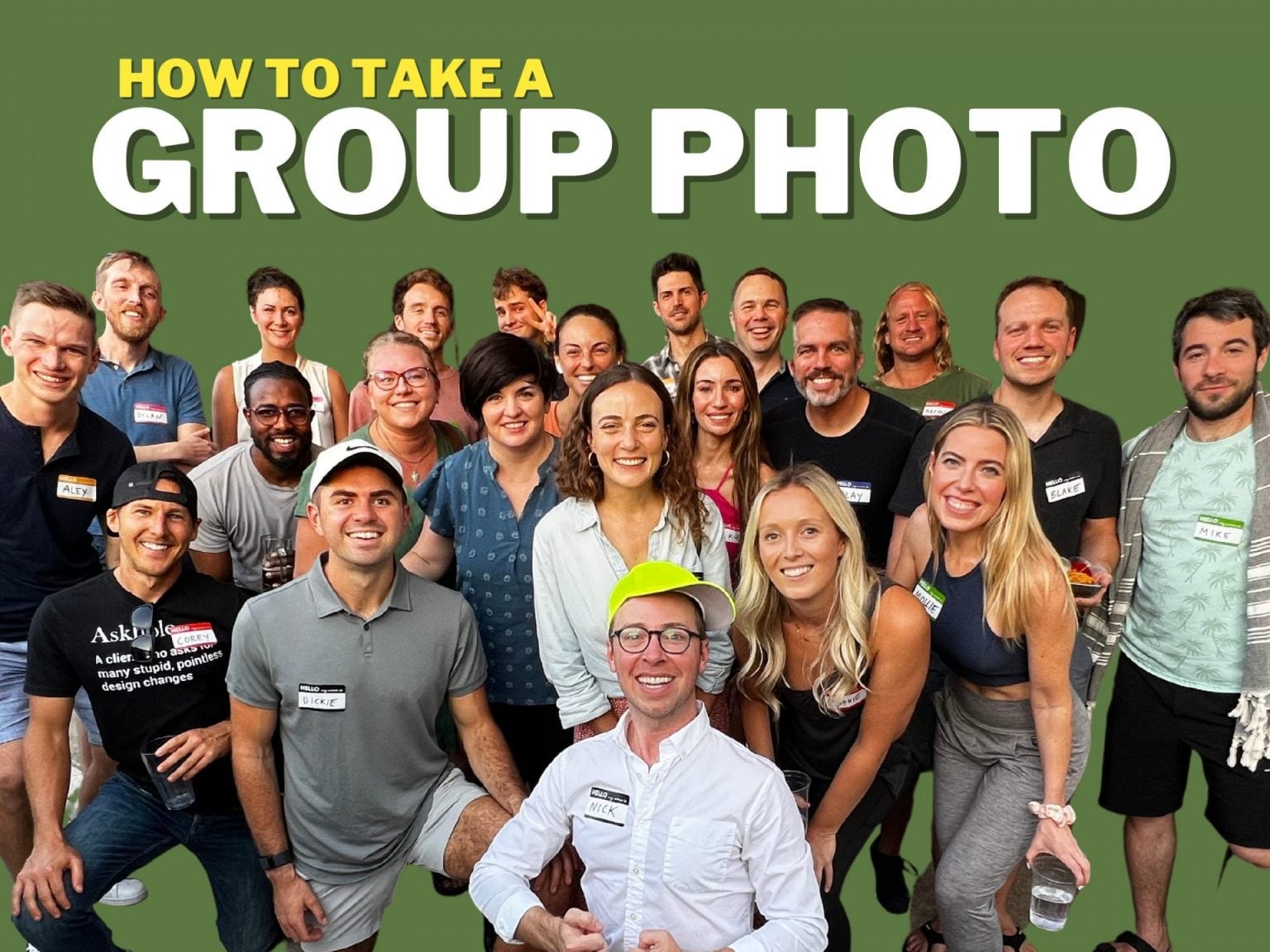 How to Take a Group Photo at a Party